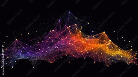 A Data Visualization With Nodes Representing Datasets And Lines