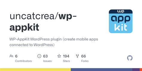 Github Uncatcreawp Appkit Wp Appkit Wordpress Plugin Create Mobile Apps Connected To Wordpress