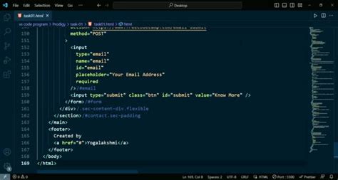 Yogalakshmi B On Linkedin Internship Webdevelopment Taskdone