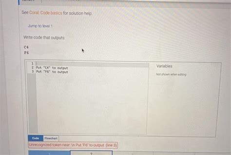 Solved See Coral Code Basics For Solution Help Jump To