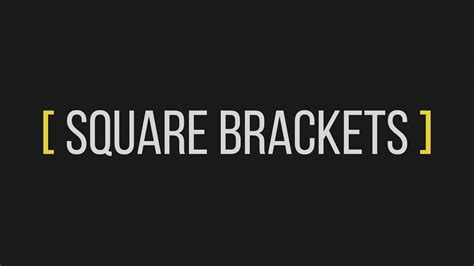 What Are Square Brackets In Ae Expressions Youtube