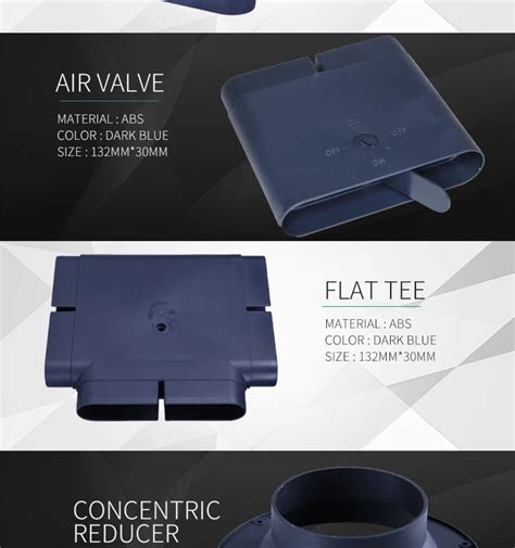 벽 마운트 타원형 Hvac 덕트 유형 덕트 플라스틱 파이프 에어컨 Buy Pvc 에어컨 파이프플랫 에어 덕트 환기 덕트 Product On