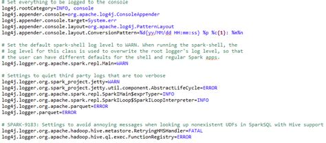 Logging With Log4j With Spark Recap Scala And Spark For Big Data Analytics Book