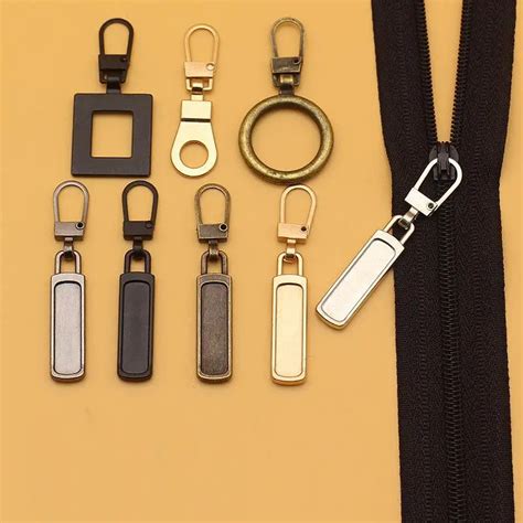 지퍼 슬라이더용 탈착식 금속 지퍼 풀러 헤드 지퍼 수리 키트 지퍼 풀 탭 Diy 바느질 가방 다운 재킷 5 개 Aliexpress