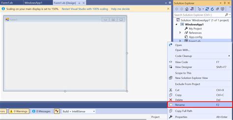 Cara Rename Form Di Solution Explorer Pada Visual Studio 2019 DwiAY DAL1809