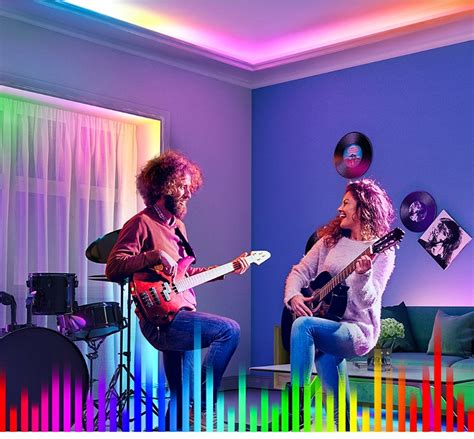 WiFi Enabled Smart LED Strip Light RGB RGBIC M M With Remote Arcnics Smart Devices