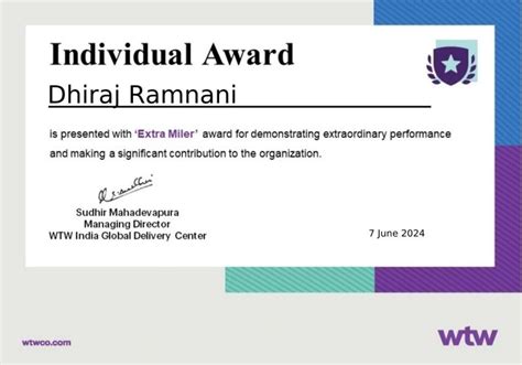 Dhiraj Ramnani On Linkedin Achievement Teamwork Wtwlife Wtwindia