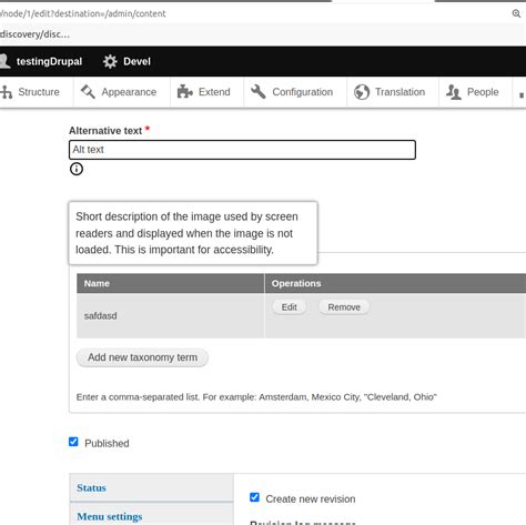 Field Description Tooltip Drupal Org