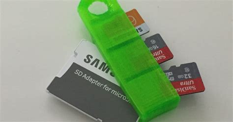 Micro Sd Card Keychain By Bmc3d Download Free Stl Model
