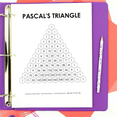 Pascals Triangle Printable Worksheet All Free Printables