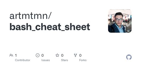 Github Artmtmn Bash Cheat Sheet