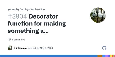 Decorator Function For Making Something A Performance Transaction · Issue 3804 · Getsentry