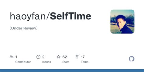 Github Haoyfanselftime Under Review