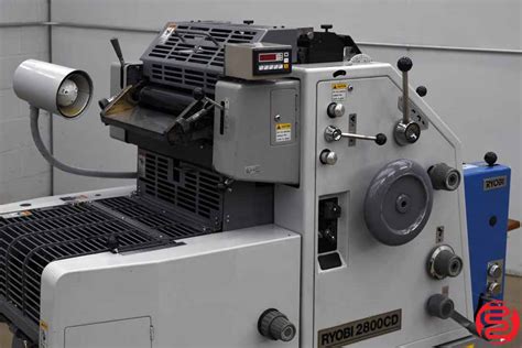 Ryobi 2800CD Single Color Offset Printing Press 040319115319 Boggs Equipment