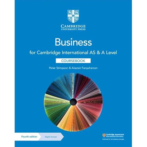 Cambridge Business As And A Level Coursebook 4th Edition Fareed Book Centre