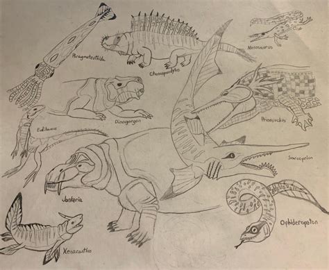 Permian Animals By Kimitfrg777returns On Deviantart