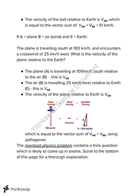 Physics Module 1 Kinematics Physics Year 11 Hsc Thinkswap