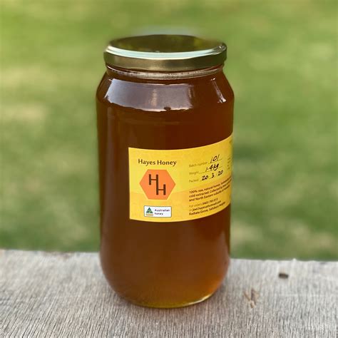 Honey 14kg Glass Jar Hayes Honey