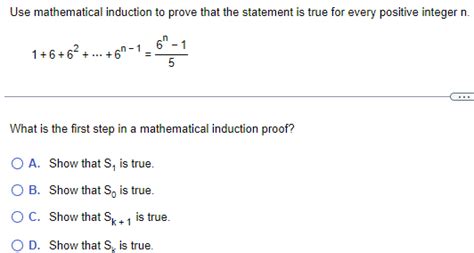 Solved Use Mathematical Induction To Prove That The
