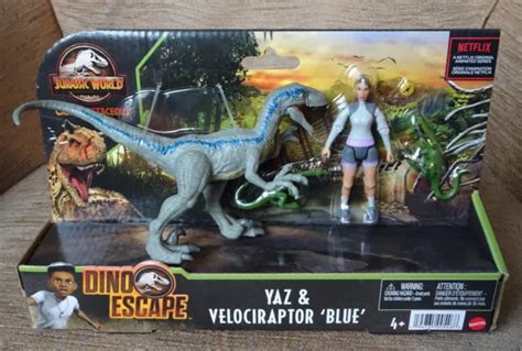 Mattel Jurassic World Camp Cretaceous Dino Escape Yaz And Velociraptor