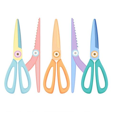 premium vector scissors vector set simple and minimal