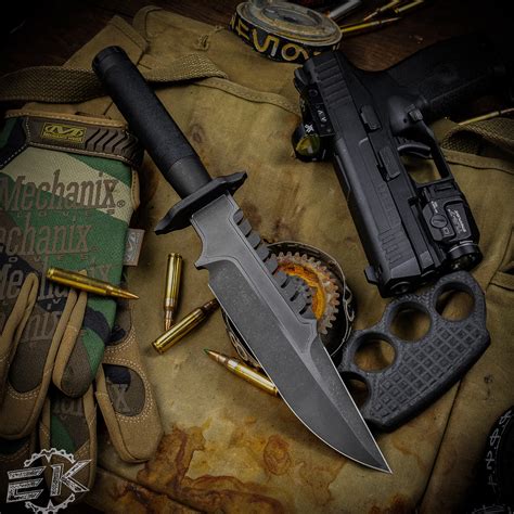 Microtech Marfione Custom Interceptor Black Cord Wrap 7 Bowie Dlc
