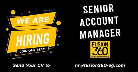 Mohamed Zakaria On Linkedin We Are Hiring Fusion 360 Is Looking For A Senior Account