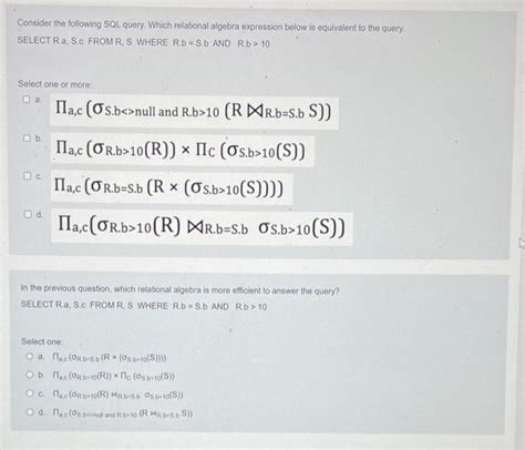 Solved Consider The Following Schema And SQL Query Class Chegg