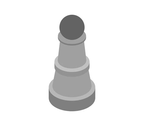 Premium Vector Isometric Chess Pawn