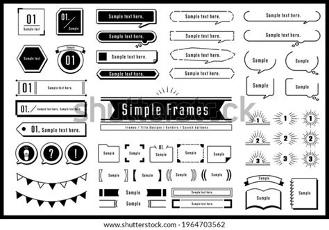 Simple Cute Frame Design Stock Vector Royalty Free 1964703562