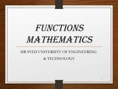 Ppt On Functions Ppt