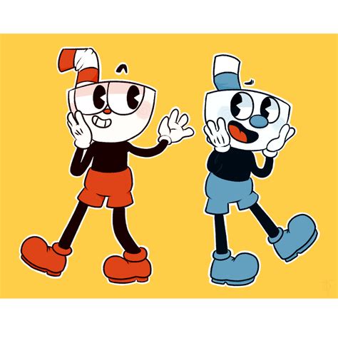 Cuphead And Mugman By Overtheink On Deviantart