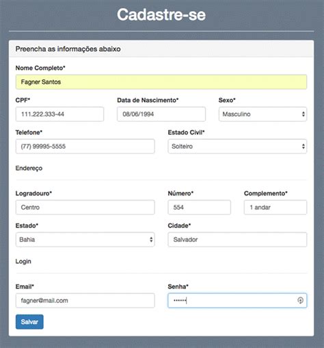 Formulário De Cadastro Com Django E Bootstrap Devmedia