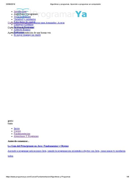 02 algoritmos y programas aprender a programar un computador pdf