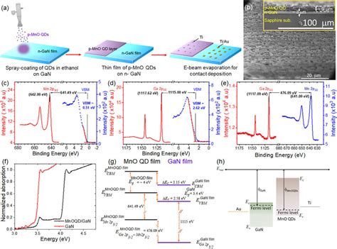 A Steps Involved In The Fabrication Of The P Mnon Gan Device B Download Scientific