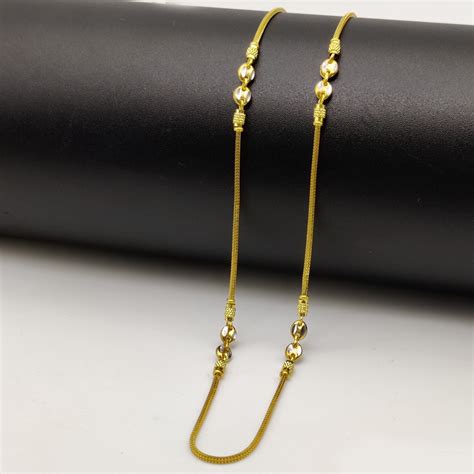 Guinea 22k Gold Chain For Women And Girls Stylish Collection Guinea The Hallmark Jewellers