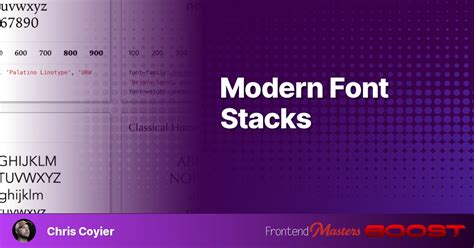 Modern Font Stacks Frontend Masters Blog