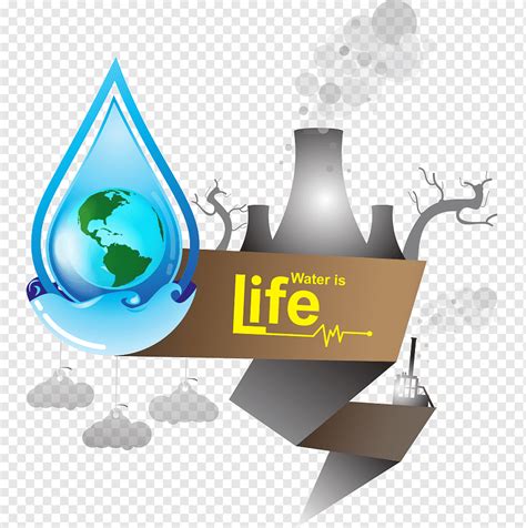 인포 그래픽 수자원 지구 오염 된 물방울 서식 파일 텍스트 로고 Png Pngwing