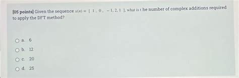 Solved [05 Points The Roc An Absolutely Summable Sequence