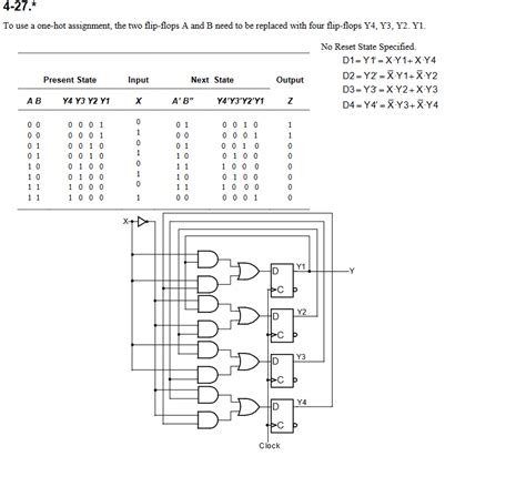 Solved 4 27 A Sequential Circuit Has Two Flip Flops A And