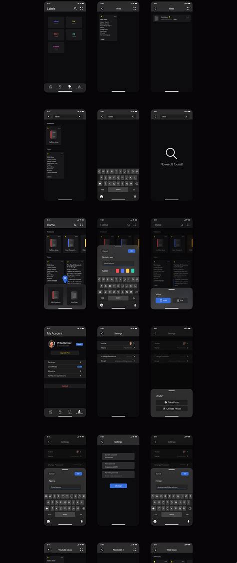 Notes Io Note Taking App Ui Kit Behance