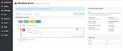 A Review Of Javascript Error Monitoring Services Telerik Blogs