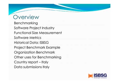 The Value Of Benchmarking Software Projects Ppt