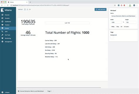 Using Metric And Markdown Elements In Canvas Within Kibana Elastic Blog