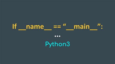 Python3 If Name “ Main ” By Soyoung Chung Medium