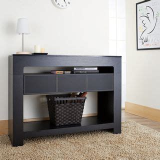 Furniture Of America Arroya Modern Black Console Table Contemporary