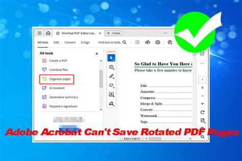 Adobe Acrobat Cant Save Rotated Pdf Pages Solved