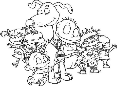 How To Draw The Rugrats Characters Coloring Page Color Luna Disney