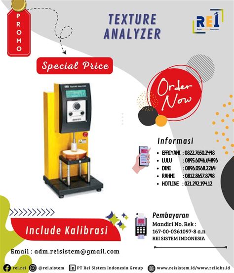 Texture Analyzer Rei Labs