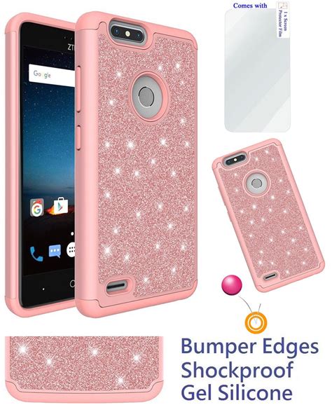 For ZTE BLADE Z MAX Zmax Pro SEQUOIA Case Phone Case Glitter Shock Proof Edge Scratch